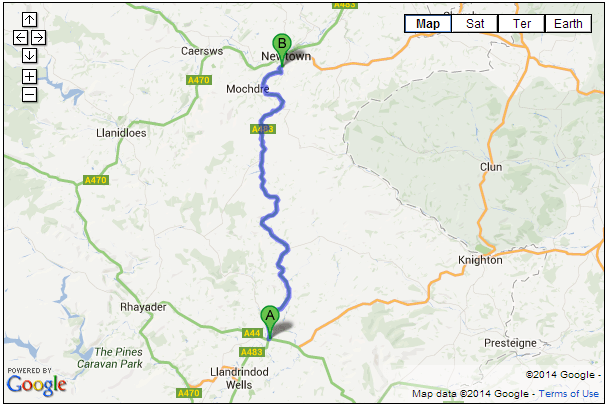 A483 - Newtown to Llandrindod Wells - RigsVille.com