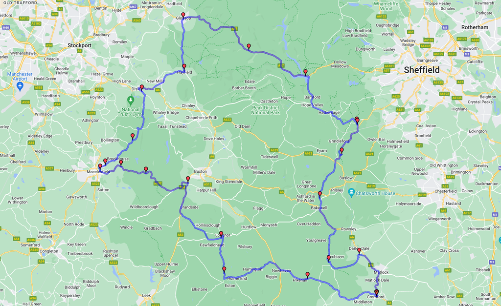 Peak District Loop (Cat & Fiddle and Snake Pass) - RigsVille.com